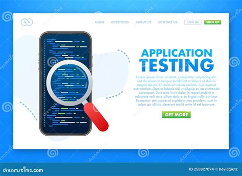 Application Testing Testing Software Development Vector Stock Illustration Stock Vector