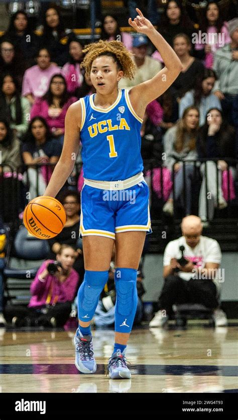 February 02 2024 Berkeley Ca Usa Ucla Guard Kiki Rice 1sets The