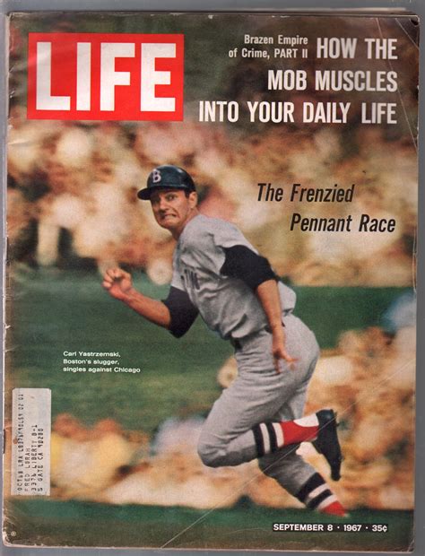 Life 981967 Carl Yastrzemski Boston Red Sox G 1967 Magazine