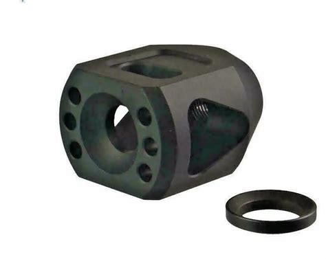9mm Mini Tanker Linear Comp Muzzle Brake 1 2x28 Tpi Free Crush Washer