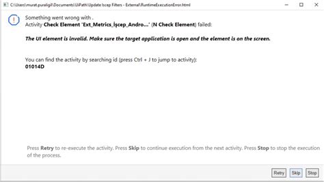 About The UI Element Is Invalid Error StudioX UiPath Community Forum