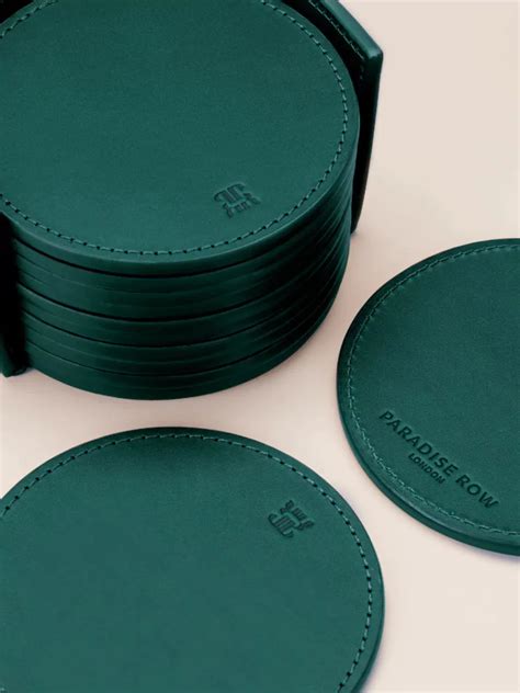 Personalised Leather Coaster Set The Go To