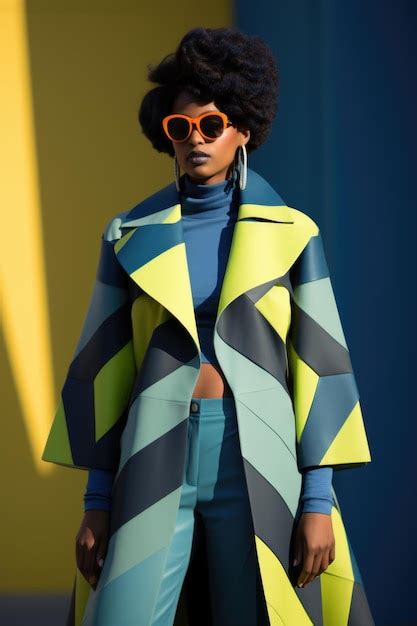 Premium Photo Dark Model With Colorful Makeup