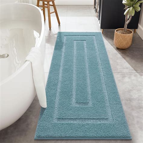 Homore Bathroom Runner Rug 24x60 Inch Non Slip Washable