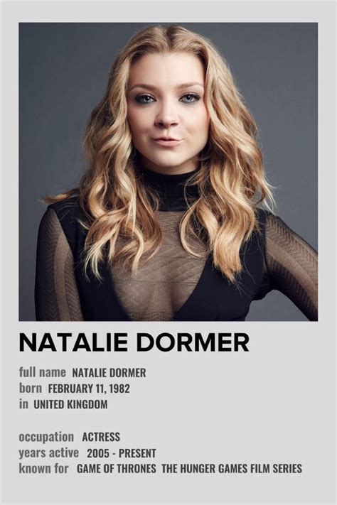Natalie Dormer Hunger Games Poster