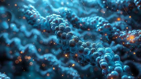 Intricate Close Up Of Microbial Structure Exhibiting Bacteria In Water