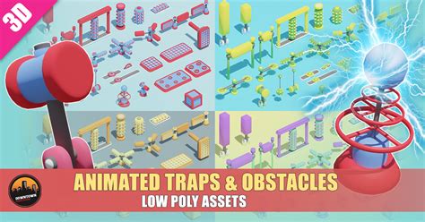 LOW POLY ASSETS - Animated Traps & Obstacles + VFX | 3D Props | Unity Asset Store