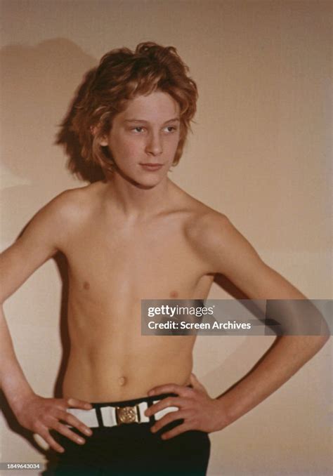 Bjorn Andresen Poses Bare Chested For The 1971 Luchino Visconti Film