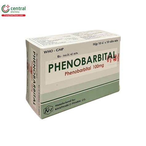 ChÍnh HÃng Thuốc Phenobarbital 100mg Khapharco điều Trị động Kinh