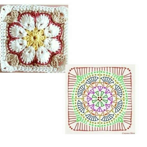 African Flower Square Free Crochet Pattern Artofit