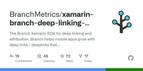 github branchmetrics xamarin branch deep linking attribution the