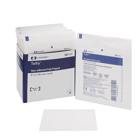 Non Adherent Telfa™ Ouchless Cotton 3 X 4 Inch Sterile Dressing