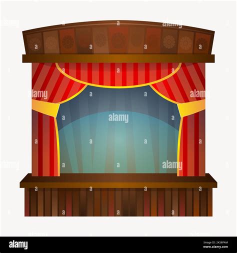 Theater Stage Clipart Illustration Vector Stock Vector Image And Art Alamy