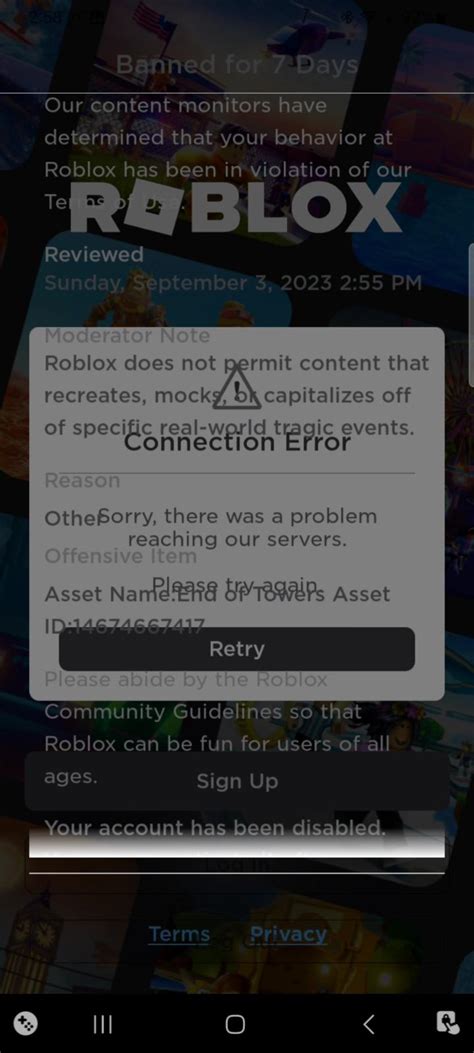 Glitched Light Mode Ban Screen This Must Be Happening To A Lot Of