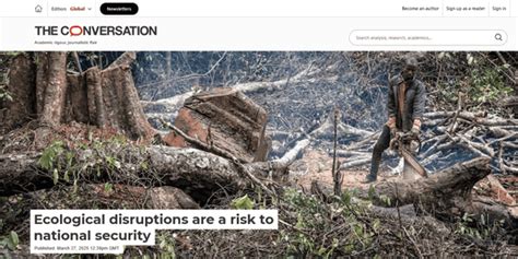 Experts Point Out That The Destruction Of The Natural Environment Poses