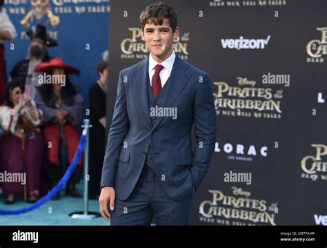 Brenton Thwaites Arrives At The Los Angeles Premiere Of Pirates Of The