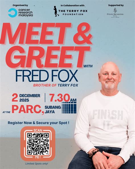 Meet And Greet With Fred Fox Cancer Research Malaysia
