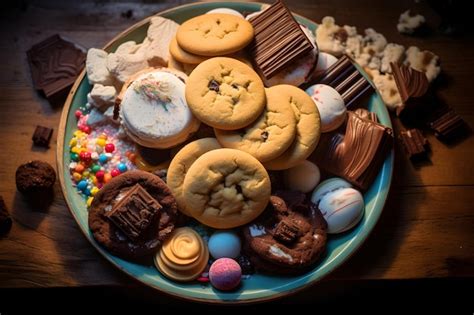 Premium Ai Image Cookie Heaven Assorted Sweet Treats