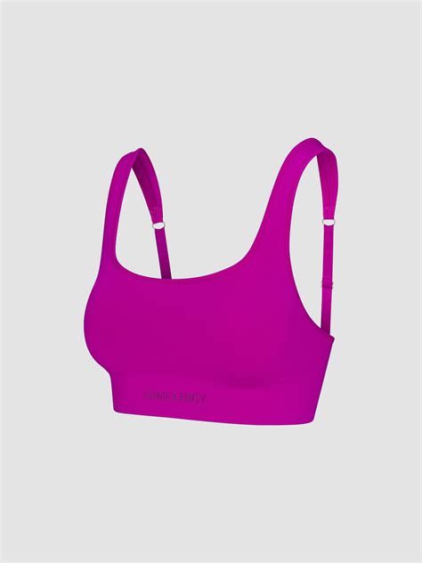 Seamless Scoop Neck Bralette In Purple Savage X Fenty