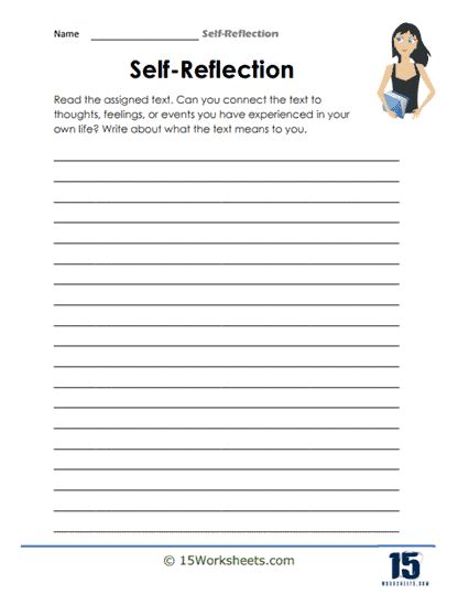 Self Reflection Worksheets Worksheets Worksheet Hero