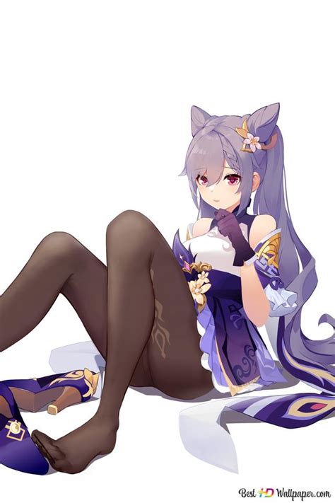 Sexy Keqing Lying On A Floor Genshin Impact 2K Wallpaper Download