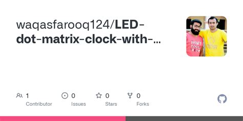 GitHub Waqasfarooq LED Dot Matrix Clock With Temp DHT