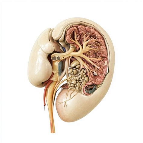 Human Gallbladder Anatomy Bile Ducts Structure Detailed Illustration
