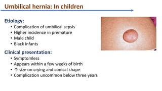 Femoral Hernia With Umbilical Hernia Pptx