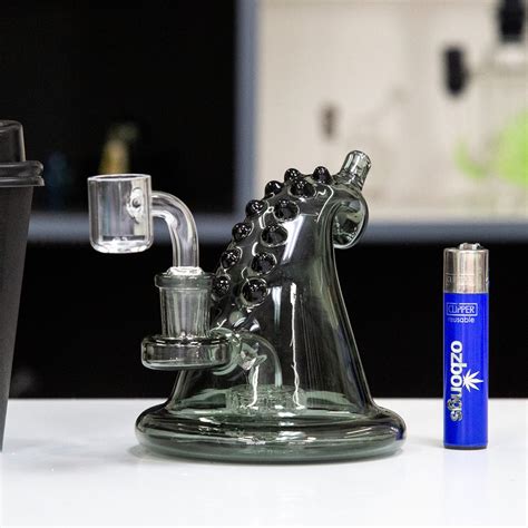 Ozbongs Tentacle Bubbler Dab Rig 11cm Smoke Ozbongs