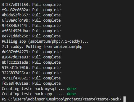 GitHub Robatsilva Teste Back Teste Back End