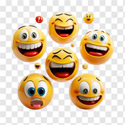 Adorable Vector Emoji Set Crazy Funny And Excited Emoticon Faces Emojis Vector Faces