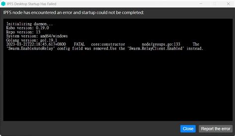 apps refuses to start when config includes deprecated options · issue