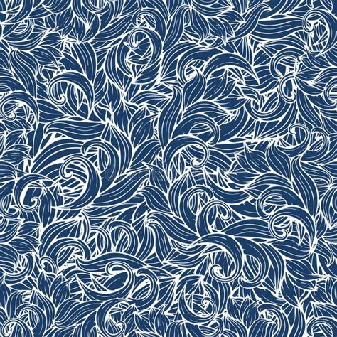 Seamless Patterns Stylized Waves Stock Illustrations 498 Seamless