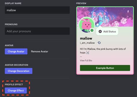 Effets De Profil Discord