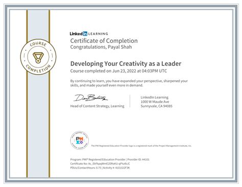Payal Shah On Linkedin Certificate Of Completion