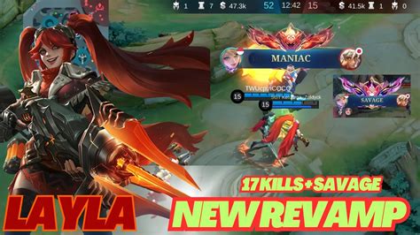 LAYLA 1 HIT GAMEPLAY DAPAT SAVAGE + MANIAC BANJIR KILL #layla_top_build #laylasavege # ...