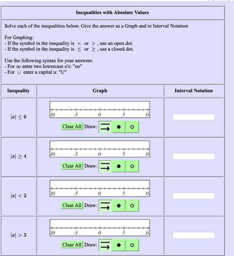 Solved Solve Each Of The Inequalities Below Give The Answer Chegg Com