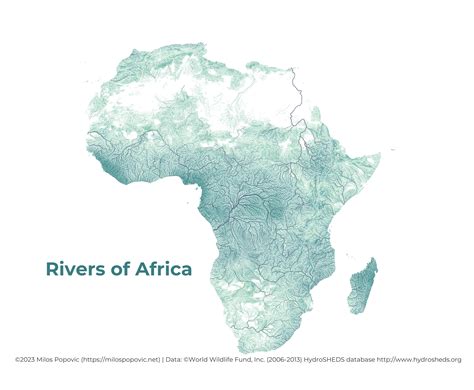 milos popovic on twitter my new map shows the rivers of africa 😍 data