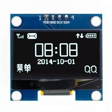 Inch I C Iic Pin Oled Display Module With Vcc Gnd White At Organic LED Display