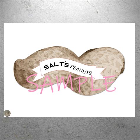 Willy Wonka Salts Peanuts Company Sign Logo Poster Art Artwork