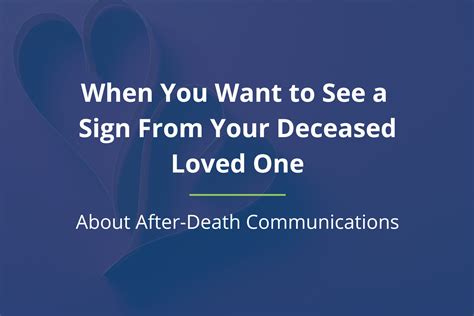 How To Connect With A Deceased Person