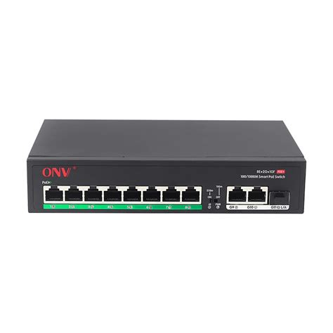 Poe комутатор некерований 11 портовий Onv H1108pfd з 8 портами Poe 73