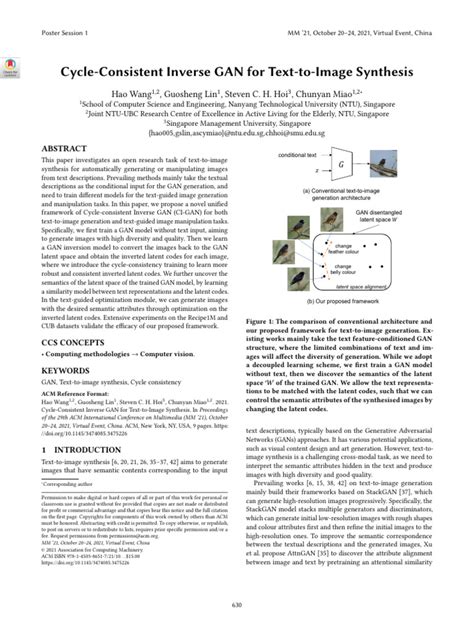 cycle consistent inverse gan for text to image synthesis 3474085