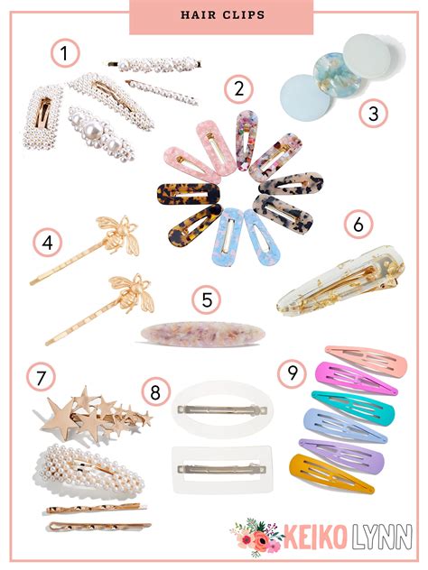 Types Of Hair Clips Names At Jennifer Dermody Blog