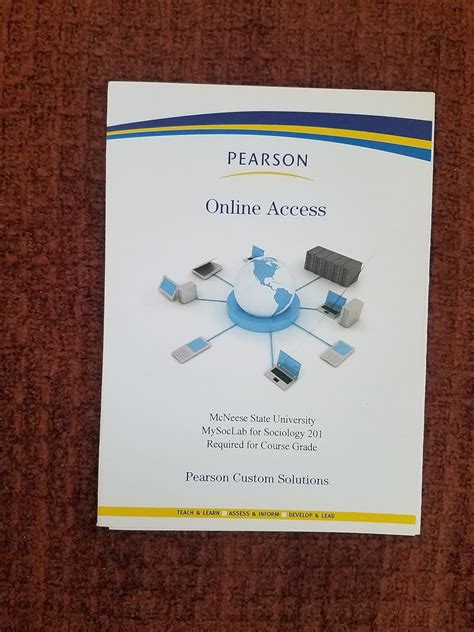 Pearson MySoclab Online Access Code Pearson Amazon Com Books