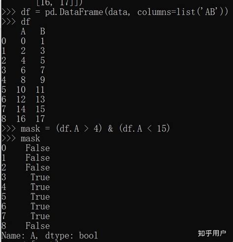 在python中，将布尔序列作为索引传递给数据框之后，python是如何运行的，并返回结果的？ 知乎
