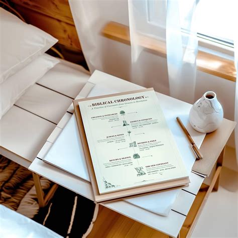 Biblical Chronology Timeline Poster Salvation History Educational Christian Print Digital