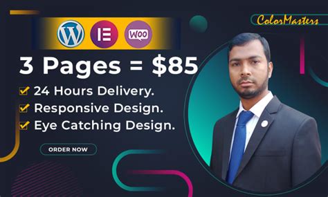 do responsive wordpress design and develop by elementor pro by