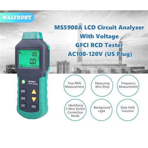 Mastech Ms5908a Circuit Analyzer With Lcd Display Voltage Detector