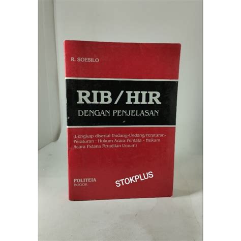 Jual Rib Hir Dengan Penjelasan R Soesilo Shopee Indonesia